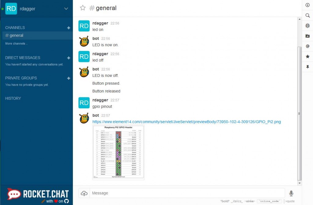 Raspberry Pi Chat Server with Hubot | Rototron